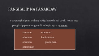 Panghalip na panaklaw | PPT