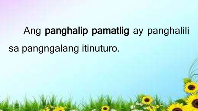 Panghalip pamatlig | PPTX