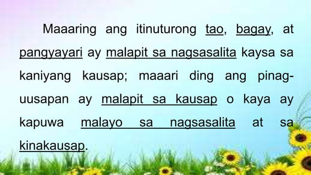 Panghalip pamatlig | PPTX