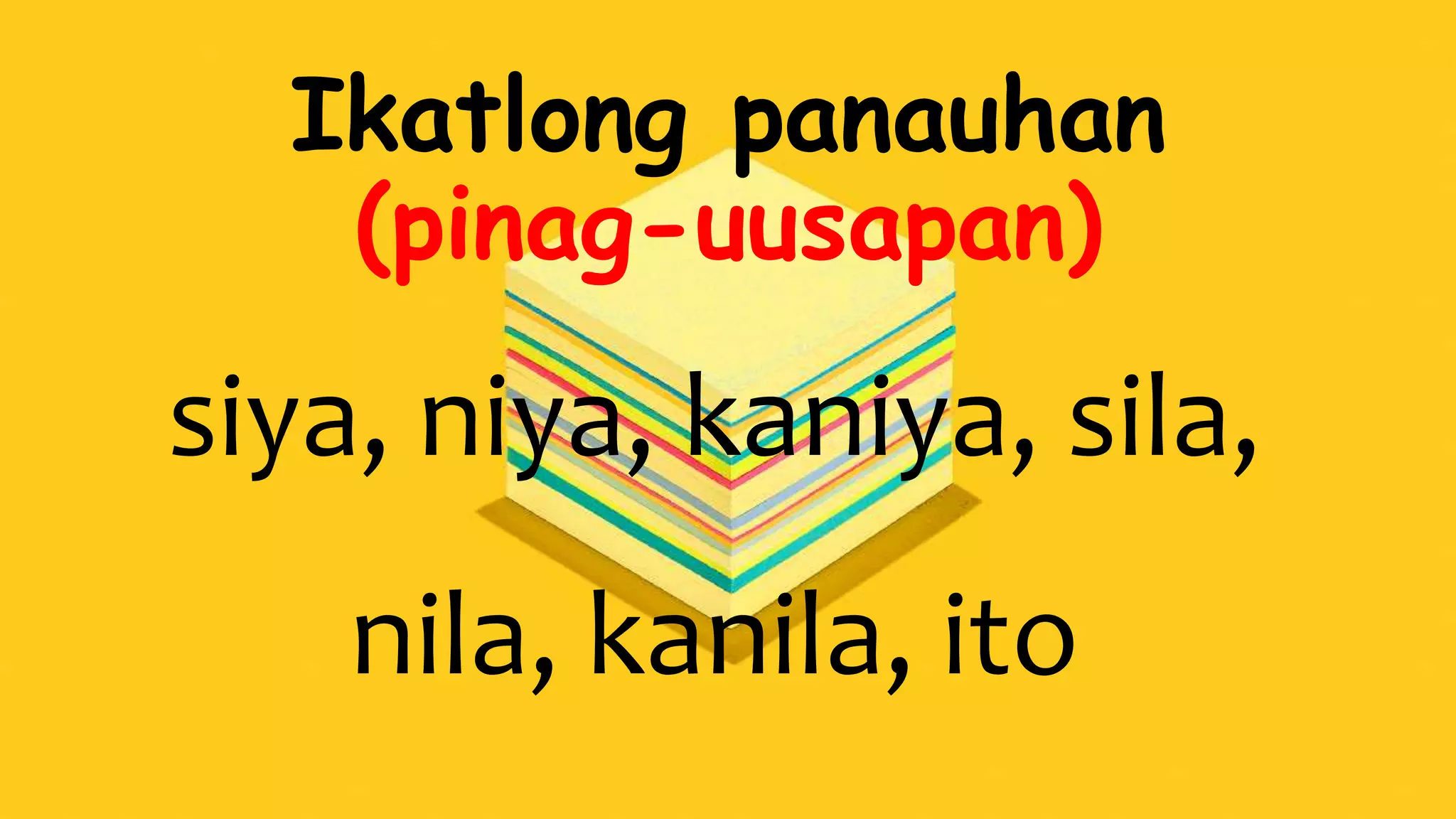 Panghalip Panao | PPTX