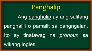 Panghalip Panao | PPTX