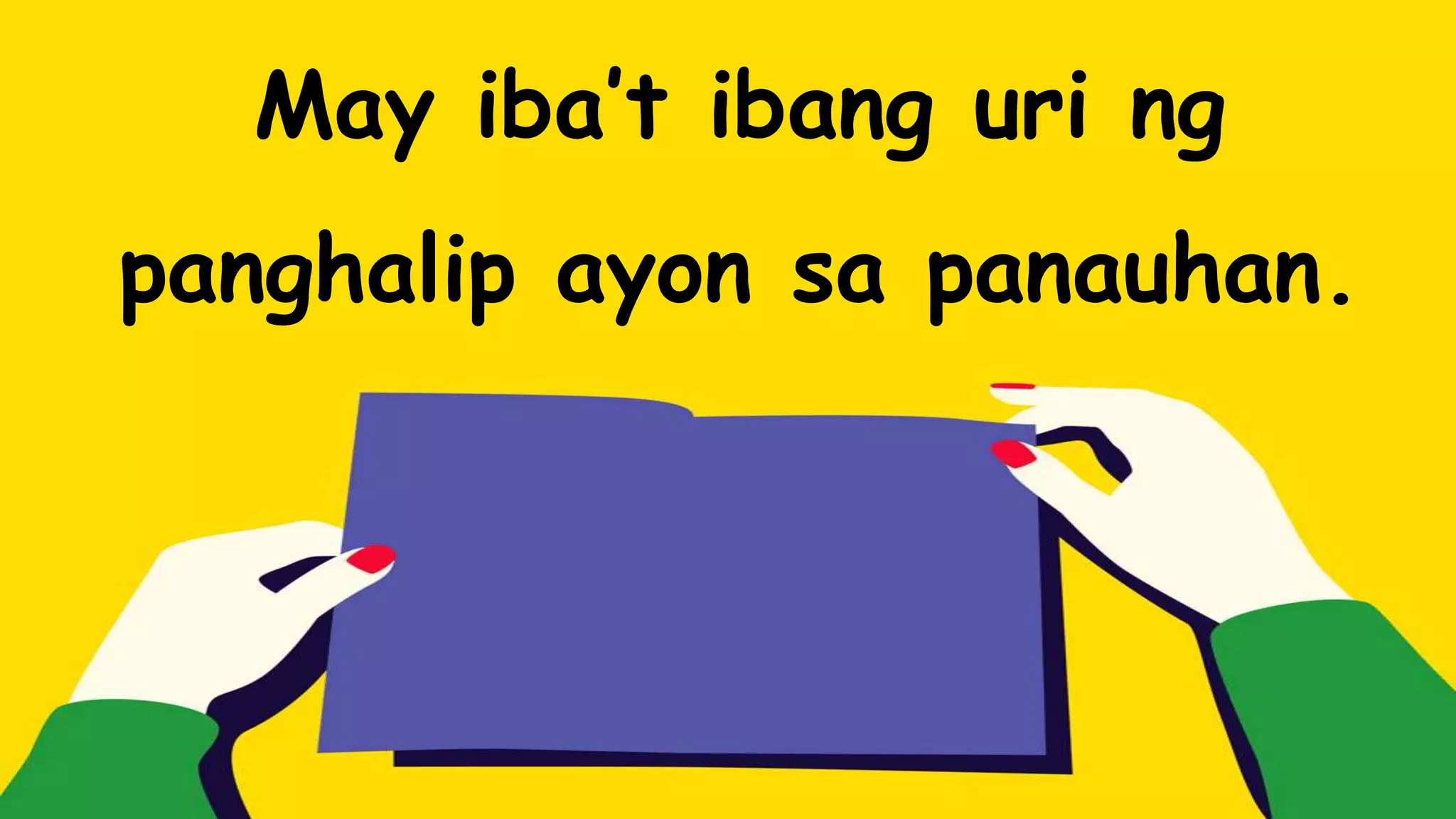 Panghalip panao | PPTX