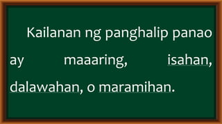Panghalip Panao | PPTX