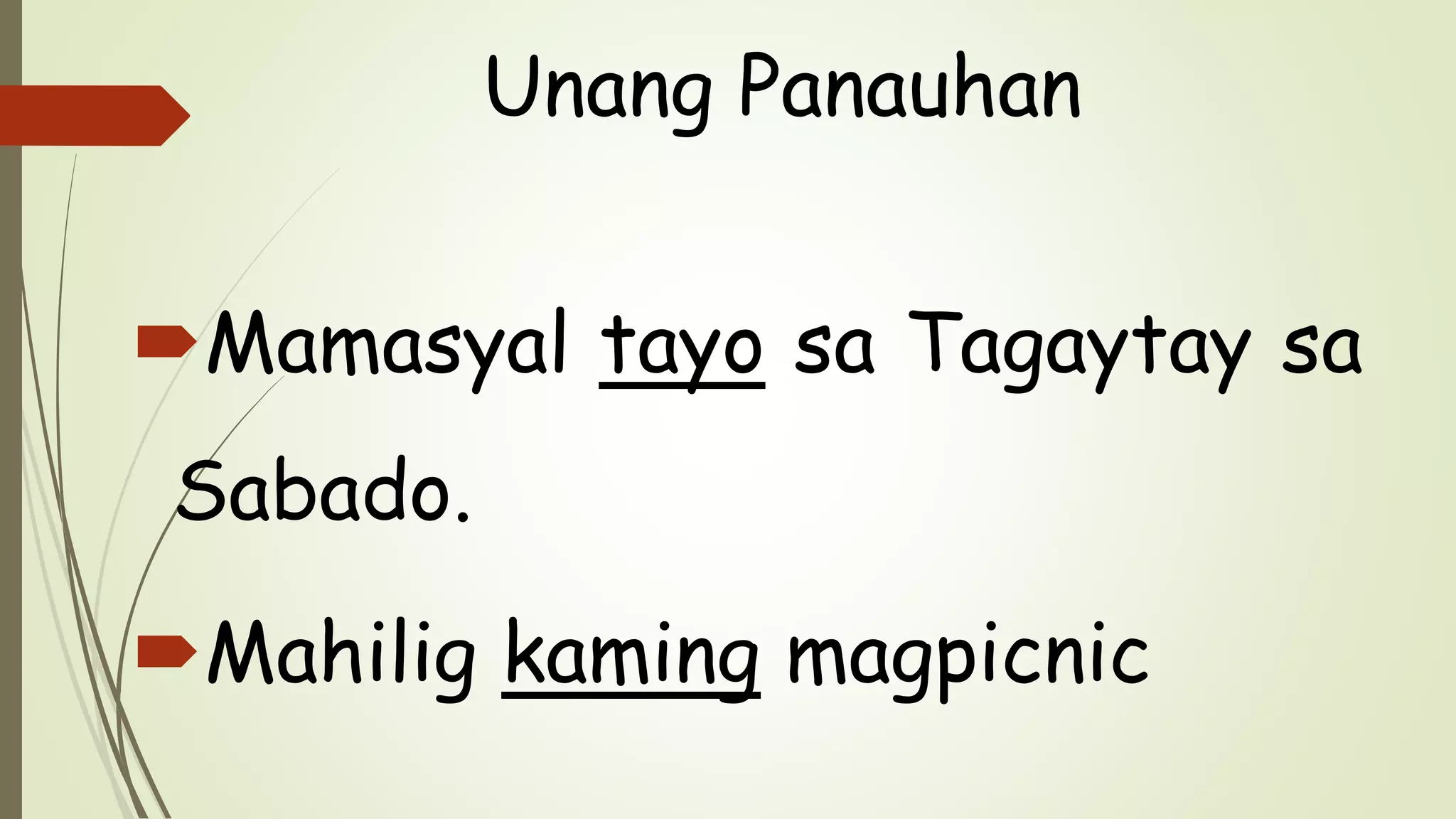 Panghalip panao, kailanang dalawahan sa kaukulang palagyo | PPTX