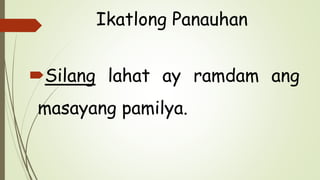 Panghalip panao, kailanang dalawahan sa kaukulang palagyo | PPTX