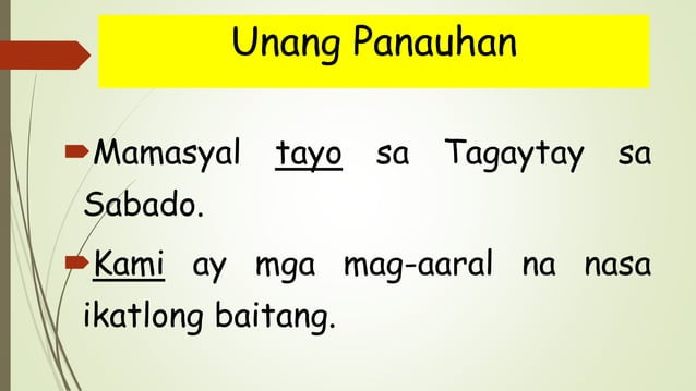 Panghalip Panao, Kailanang Dalawahan sa Kaukulang Palagyo | PPTX