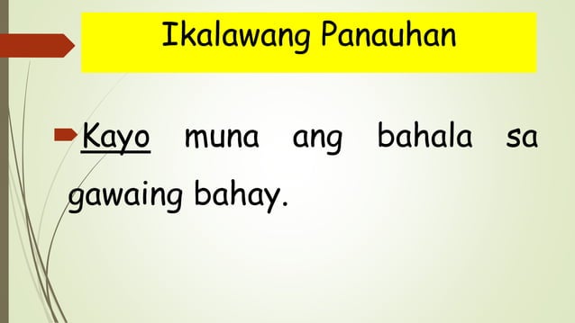 Panghalip Panao, Kailanang Dalawahan sa Kaukulang Palagyo | PPTX
