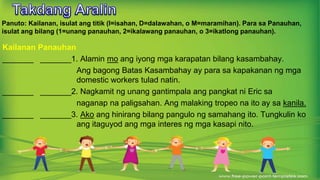 Panghalip panao ppt - kailanan at panauhan.ppt