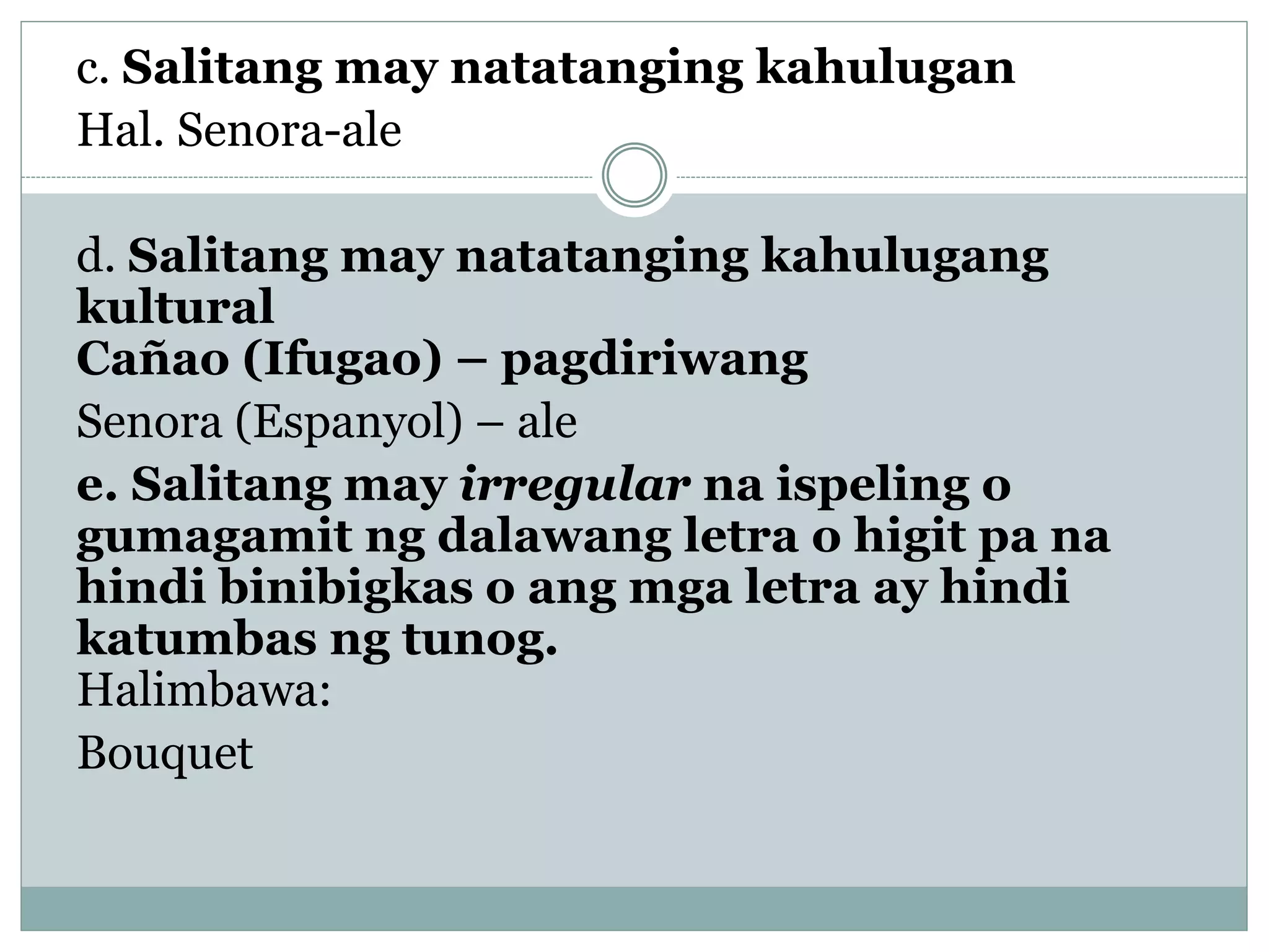 Panghihiram ng salita | PPTX