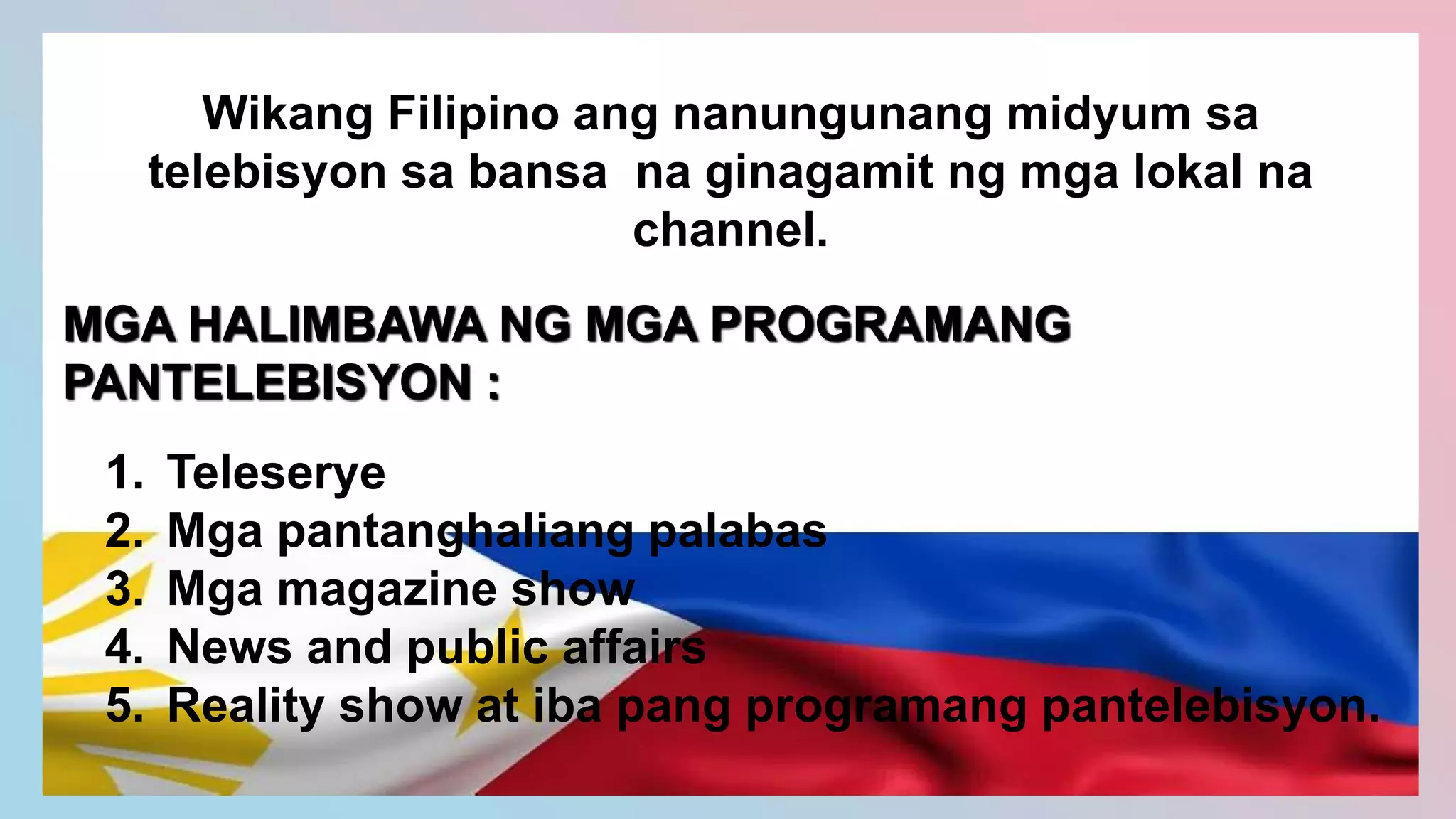 Sitwasyong Pangwika sa Telebisyon.pptx