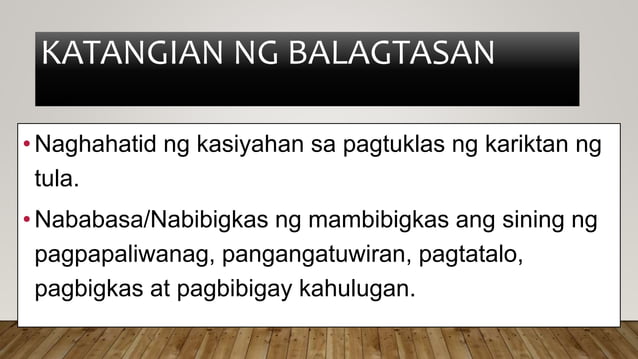 BALAGTASAN | PPTX