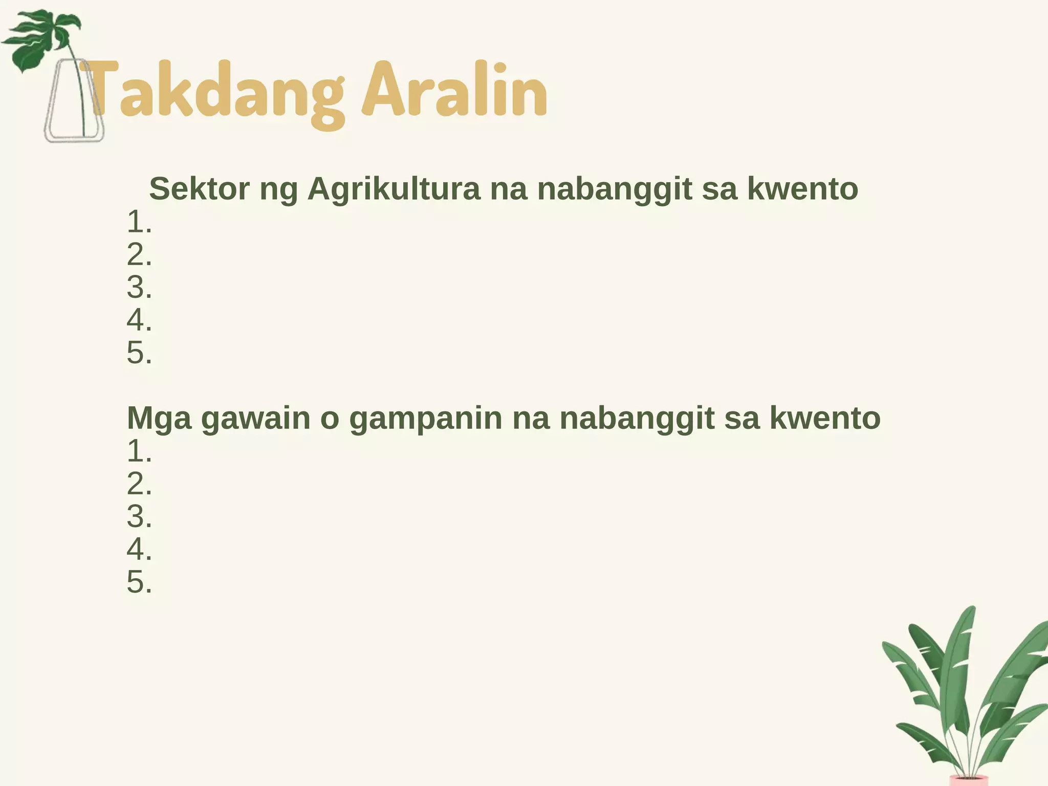 Pangkatang-Talakayan (Sektor ng Agrikultura).pptx