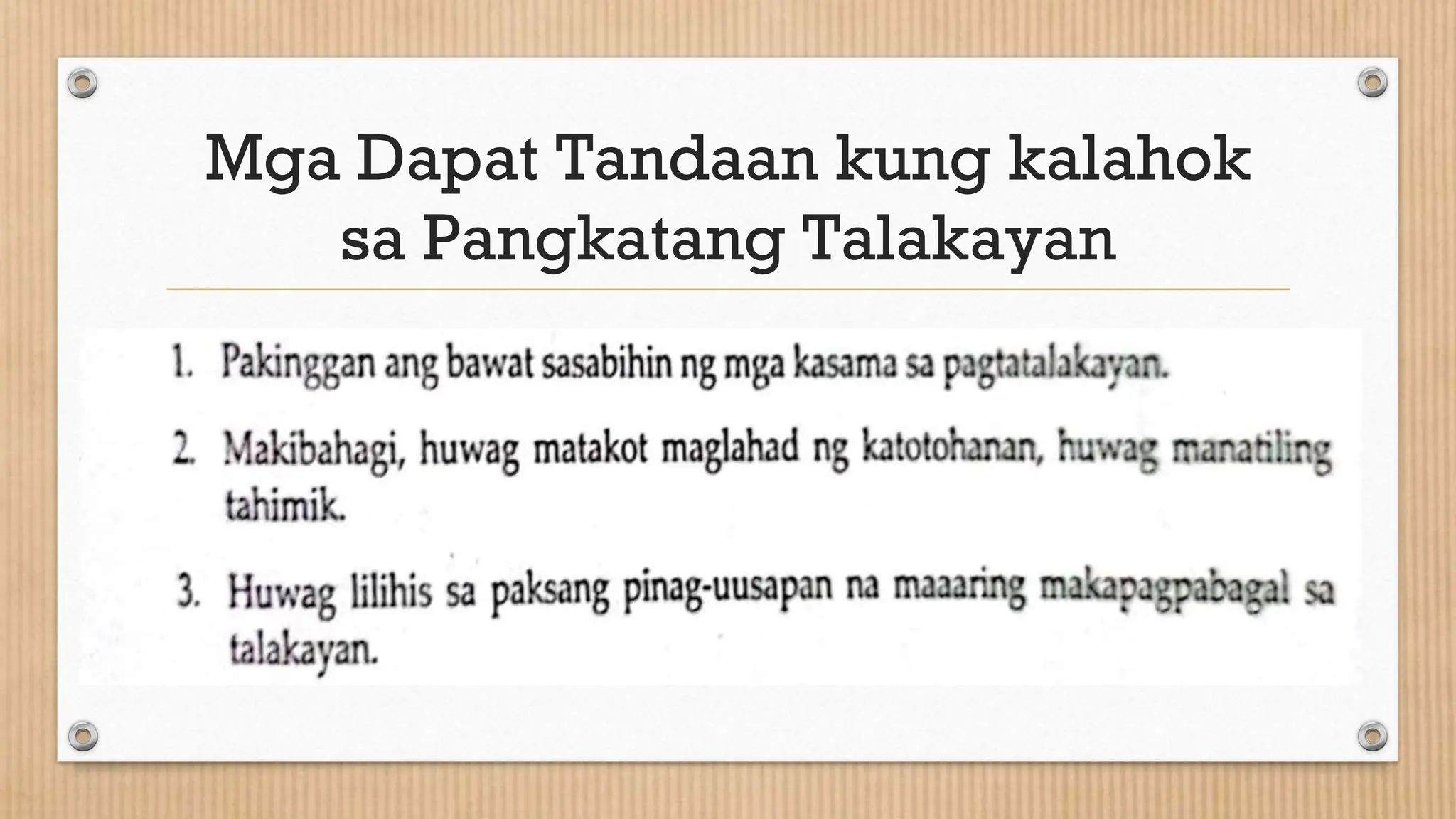 Pangkatang Talakayan FIL 1.ppt