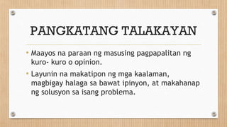 Pangkatang Talakayan FIL 1.ppt