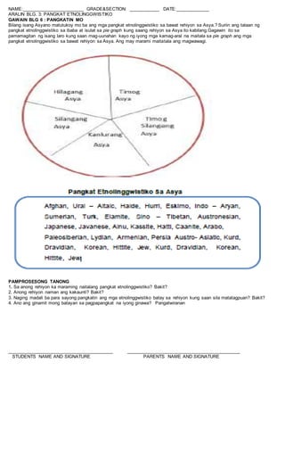 Pangkat etnolinggwistiko modules | DOCX