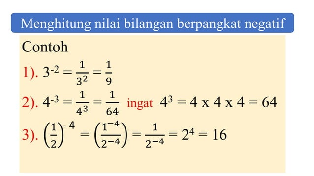 Pangkat nol dan negatif | PPT