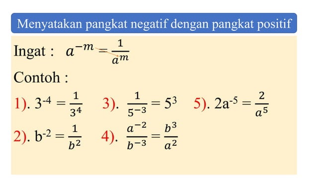 Pangkat nol dan negatif | PPT