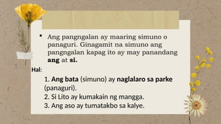 Pangngalan.pptx............................. | PPTX