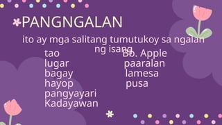 Pangngalang Pambana at Pantangi - Uri ng Pambalana | PPTX