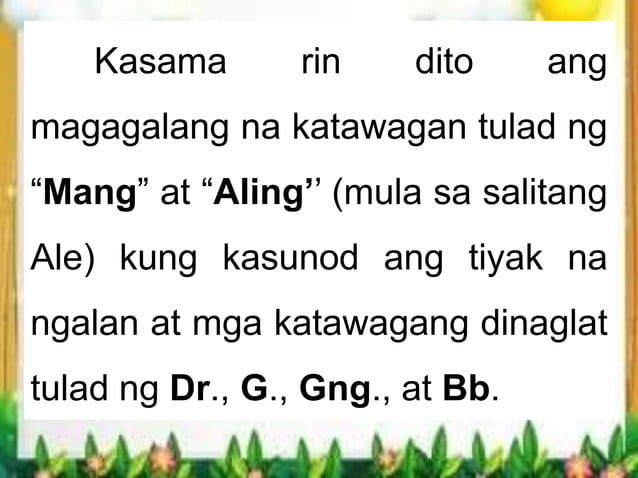 Pangngalang pantangi at pambalana | PPTX