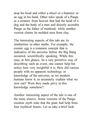 Pangu and the chinese creation story . | DOCX