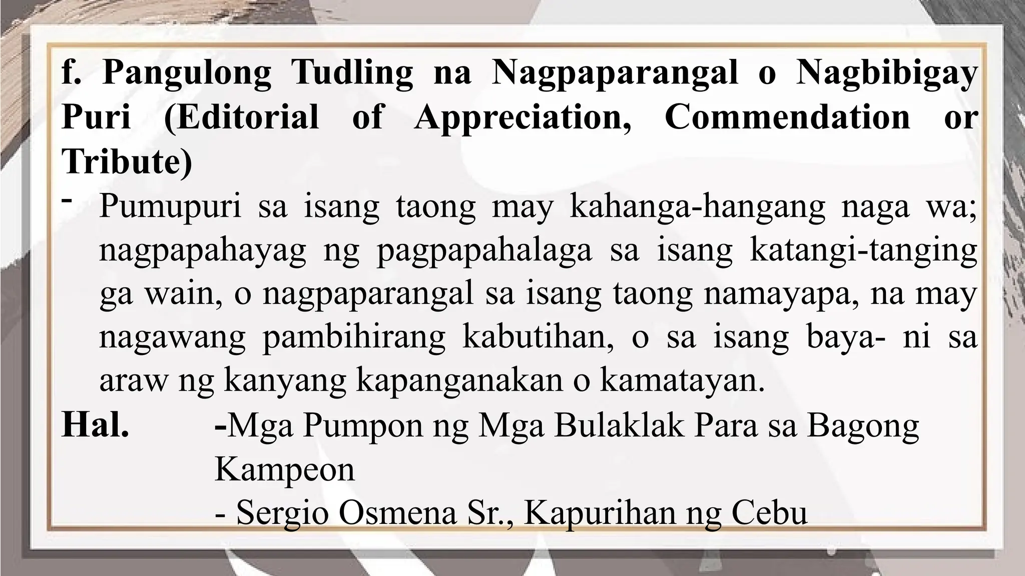 YUNIT V - PAGSULAT NG PANGULONG-TUDLING O EDITORYAL | PPTX