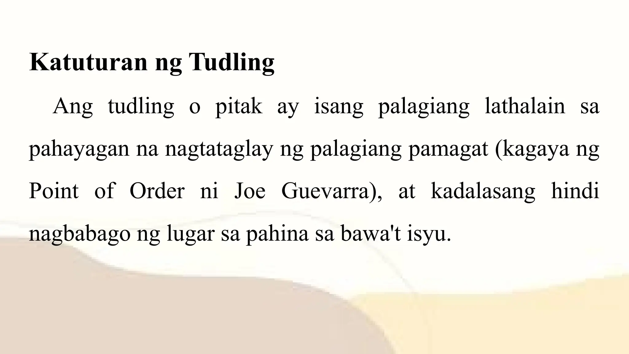 YUNIT V - PAGSULAT NG PANGULONG-TUDLING O EDITORYAL | PPTX