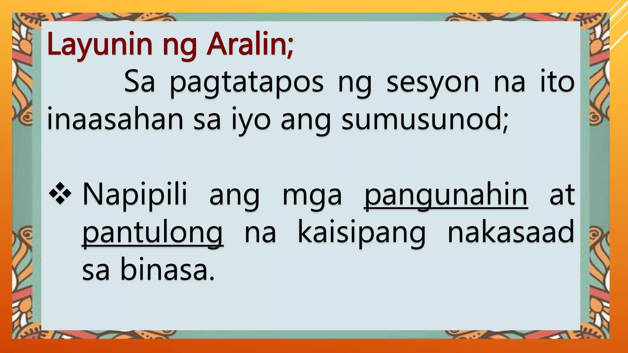 Pangunahin at Pantulong na kaisipan.pptx