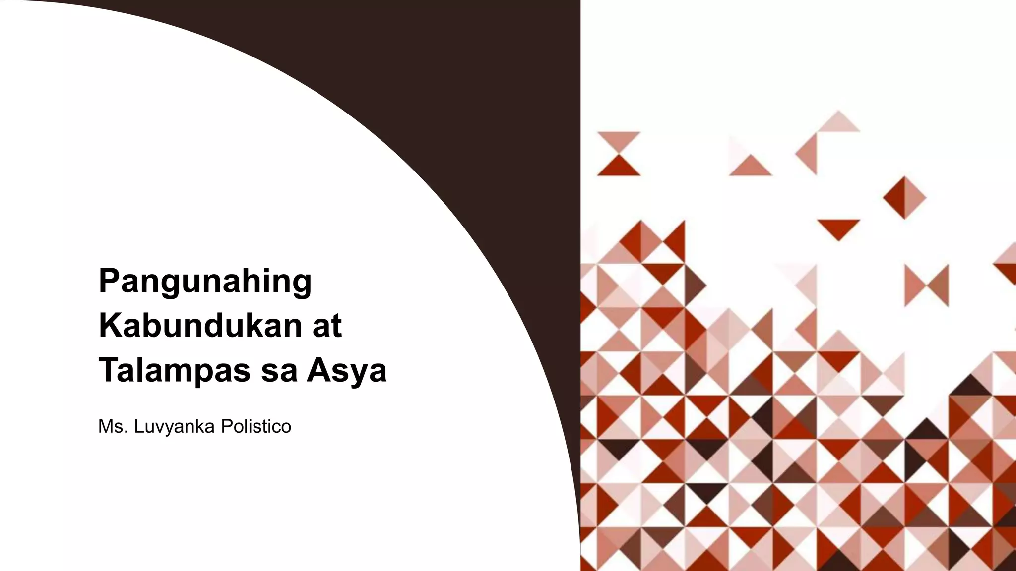 Pangunahing kabundukan at talampas sa asya | PPTX