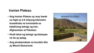 Pangunahing kabundukan at talampas sa asya | PPTX