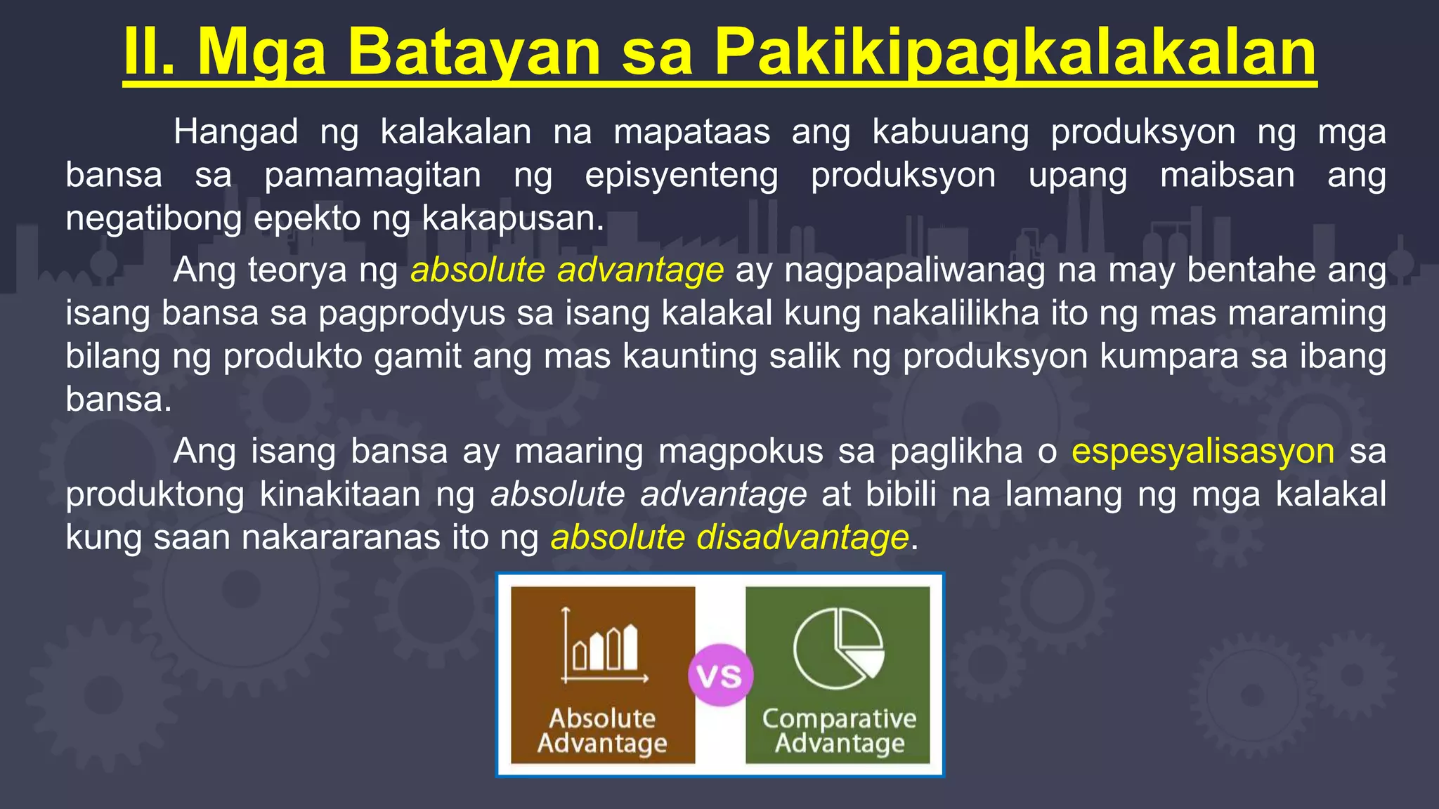 Pangunahing Konsepto ng Kalakalang Panlabas | PPTX
