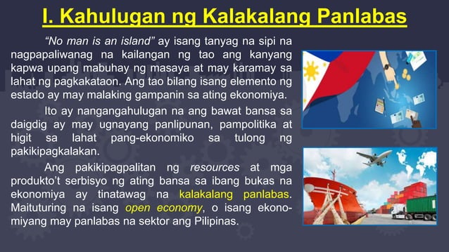 Pangunahing Konsepto ng Kalakalang Panlabas | PPTX