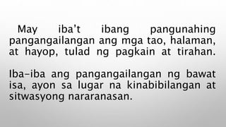 Pangunahing pangangailangan ng tao, hayop at halaman presentation.pptx