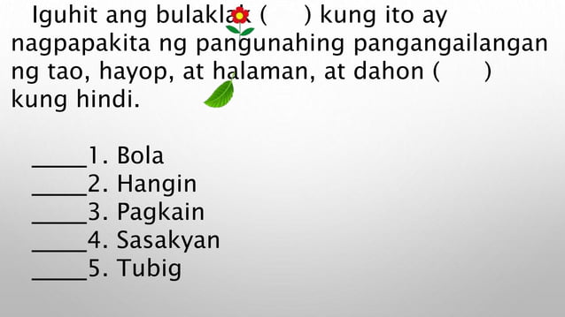 Pangunahing pangangailangan ng tao, hayop at halaman presentation.pptx