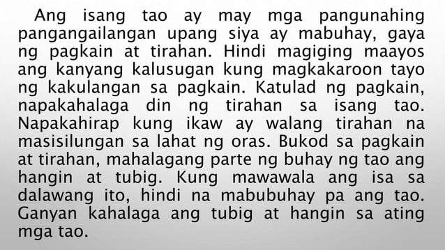 Pangunahing pangangailangan ng tao, hayop at halaman presentation.pptx
