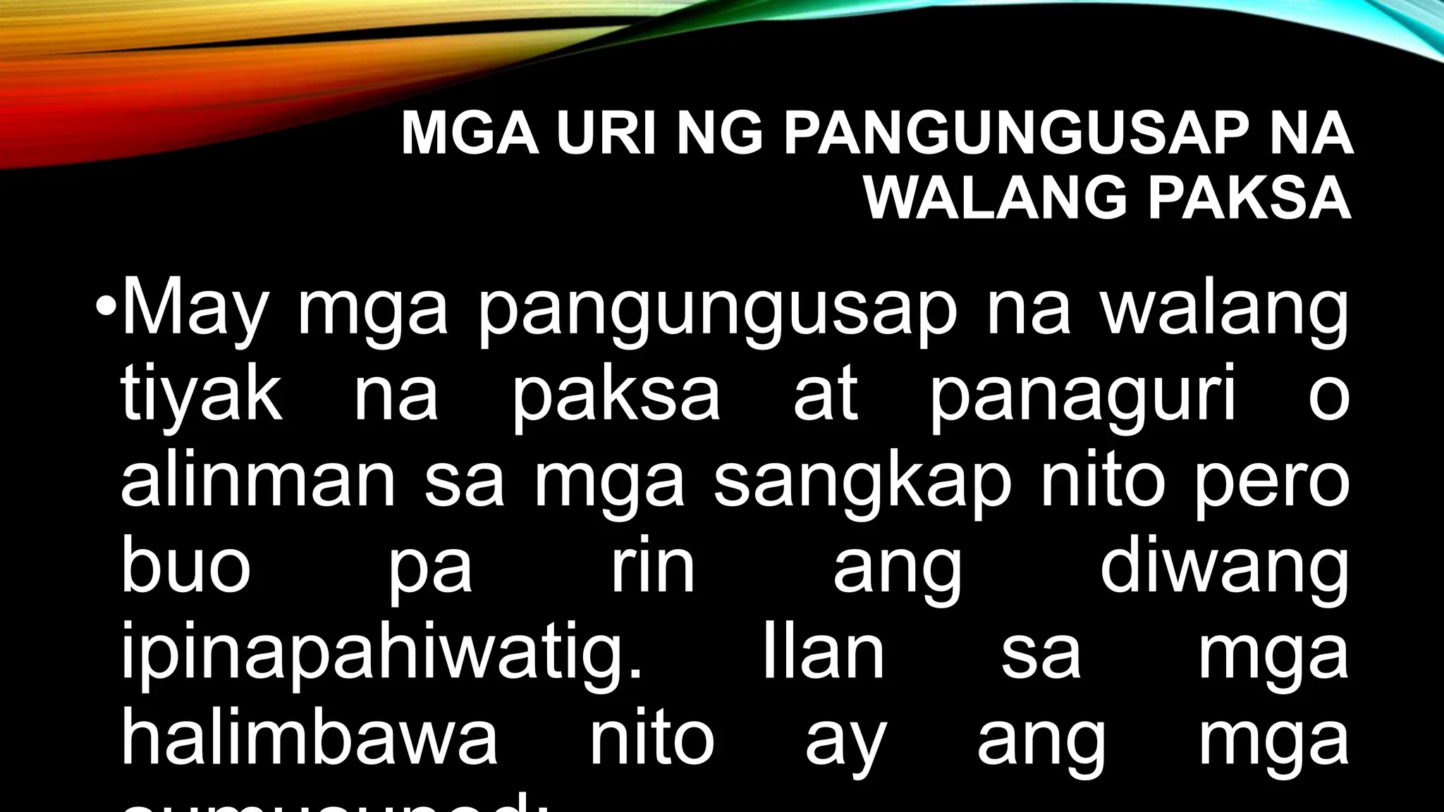 Pangungusap: mga halimbawa, bahagi, Kayarian, ayos, at iba pa. | PPTX