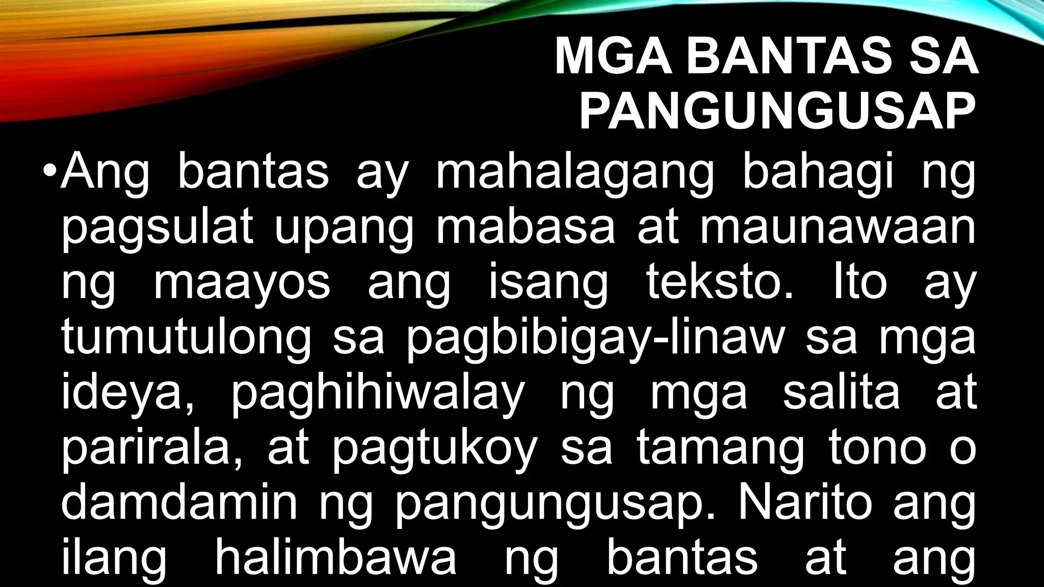 Pangungusap: mga halimbawa, bahagi, Kayarian, ayos, at iba pa. | PPTX