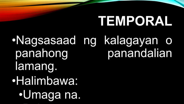 Pangungusap: mga halimbawa, bahagi, Kayarian, ayos, at iba pa. | PPTX