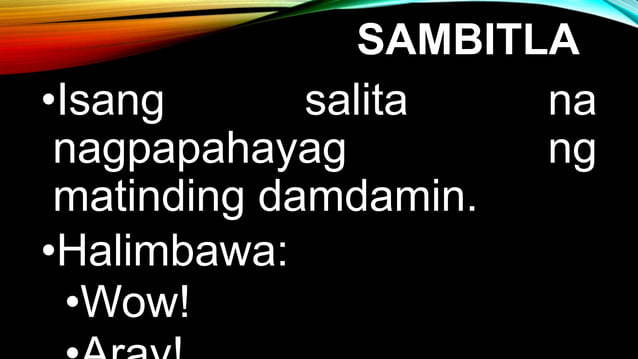Pangungusap: mga halimbawa, bahagi, Kayarian, ayos, at iba pa. | PPTX