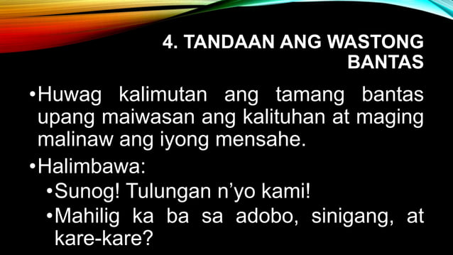 Pangungusap: mga halimbawa, bahagi, Kayarian, ayos, at iba pa. | PPTX