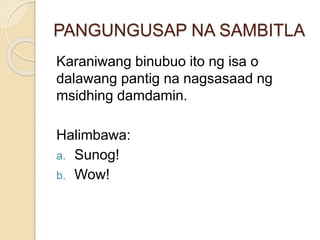Pangungusap na walang paksa | PPTX