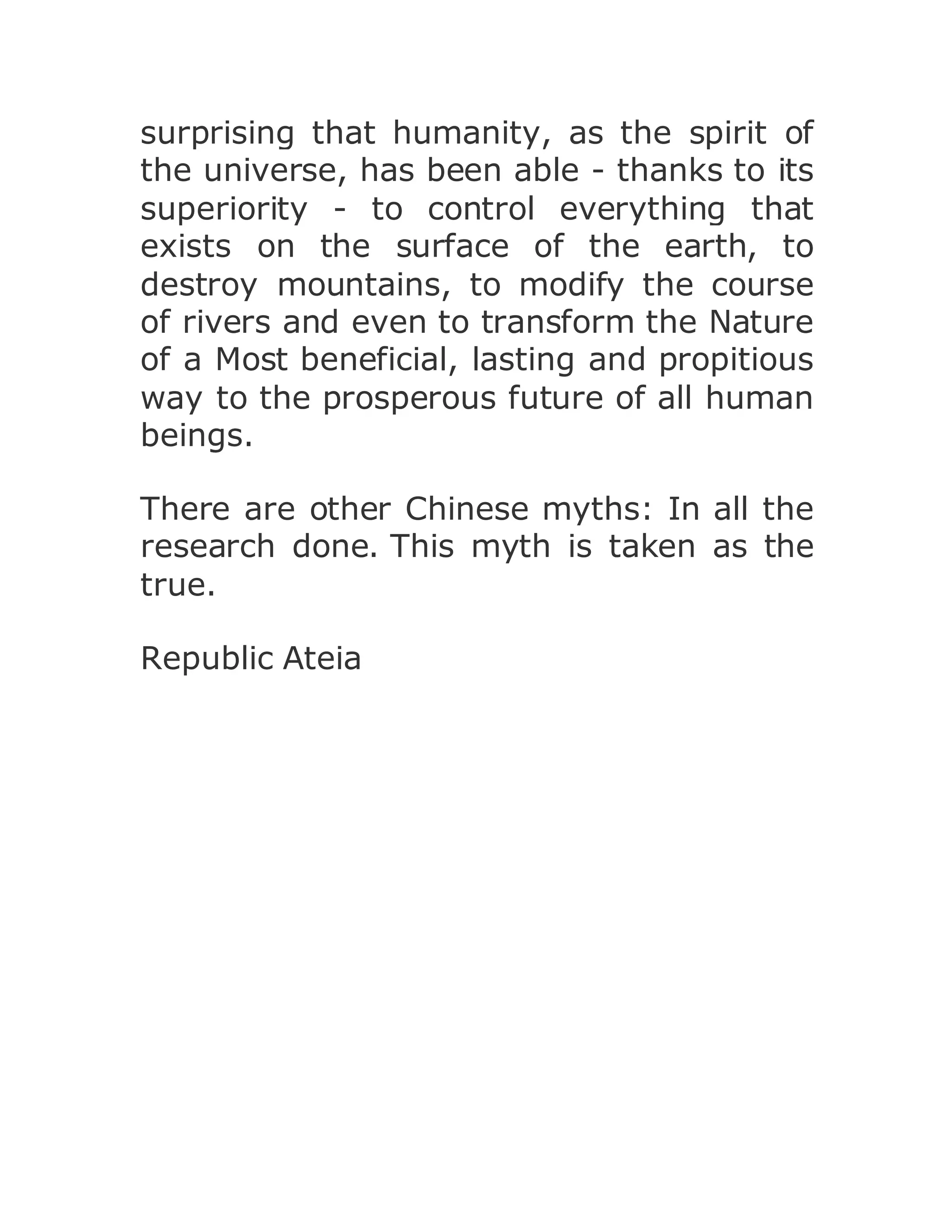 Pan gu, the creator of the universe chinese myth of creation . | DOCX