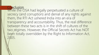 Official Secrete's Act | PPTX