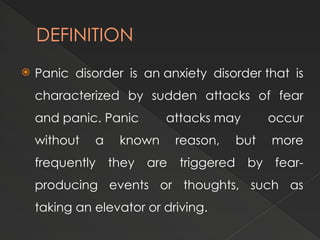 panic anxiety disorder - neurotic disorder | PPT