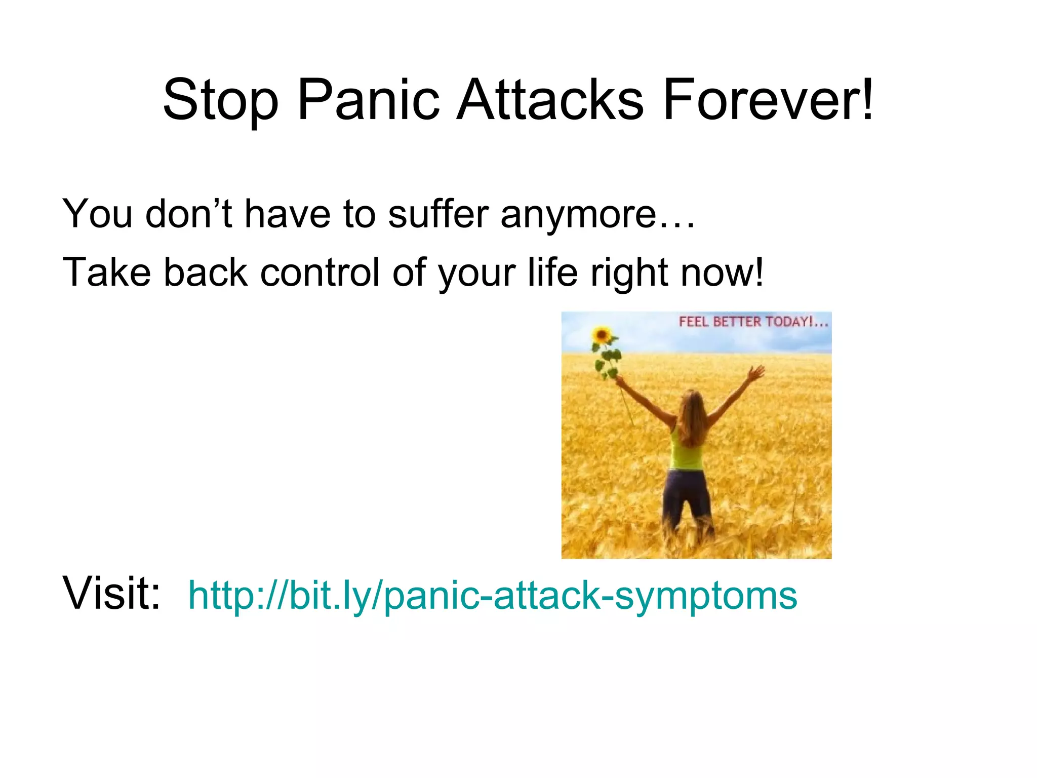 Panic attack-symptoms | PPT