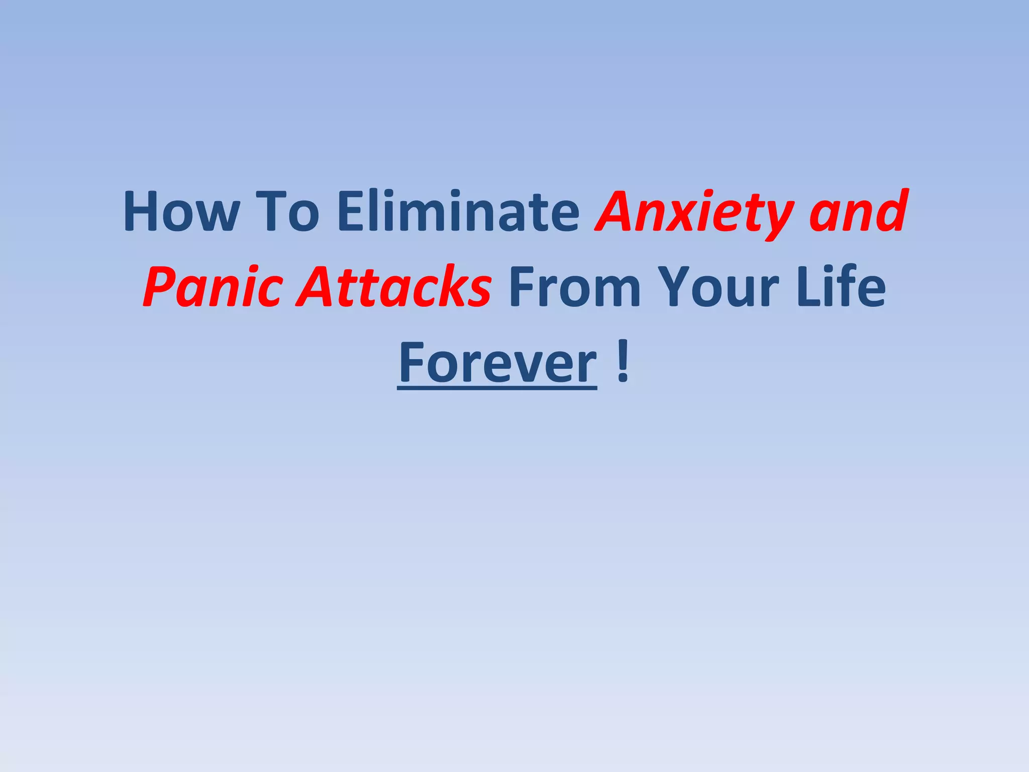Panic Away | PPT