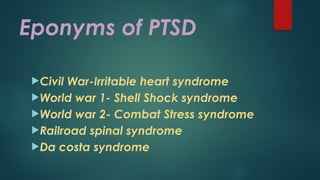 panic disorder and post traumatic stress disorder | PPTX