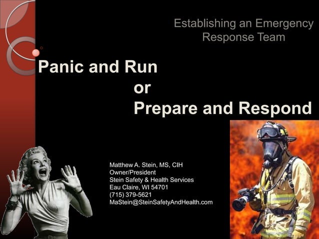 Panic and run or plan and respond | PPTX