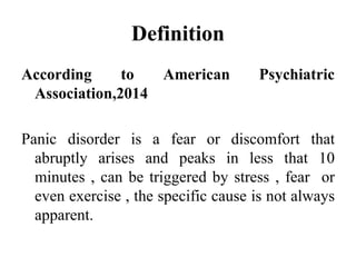 Panic anxiety | PPTX