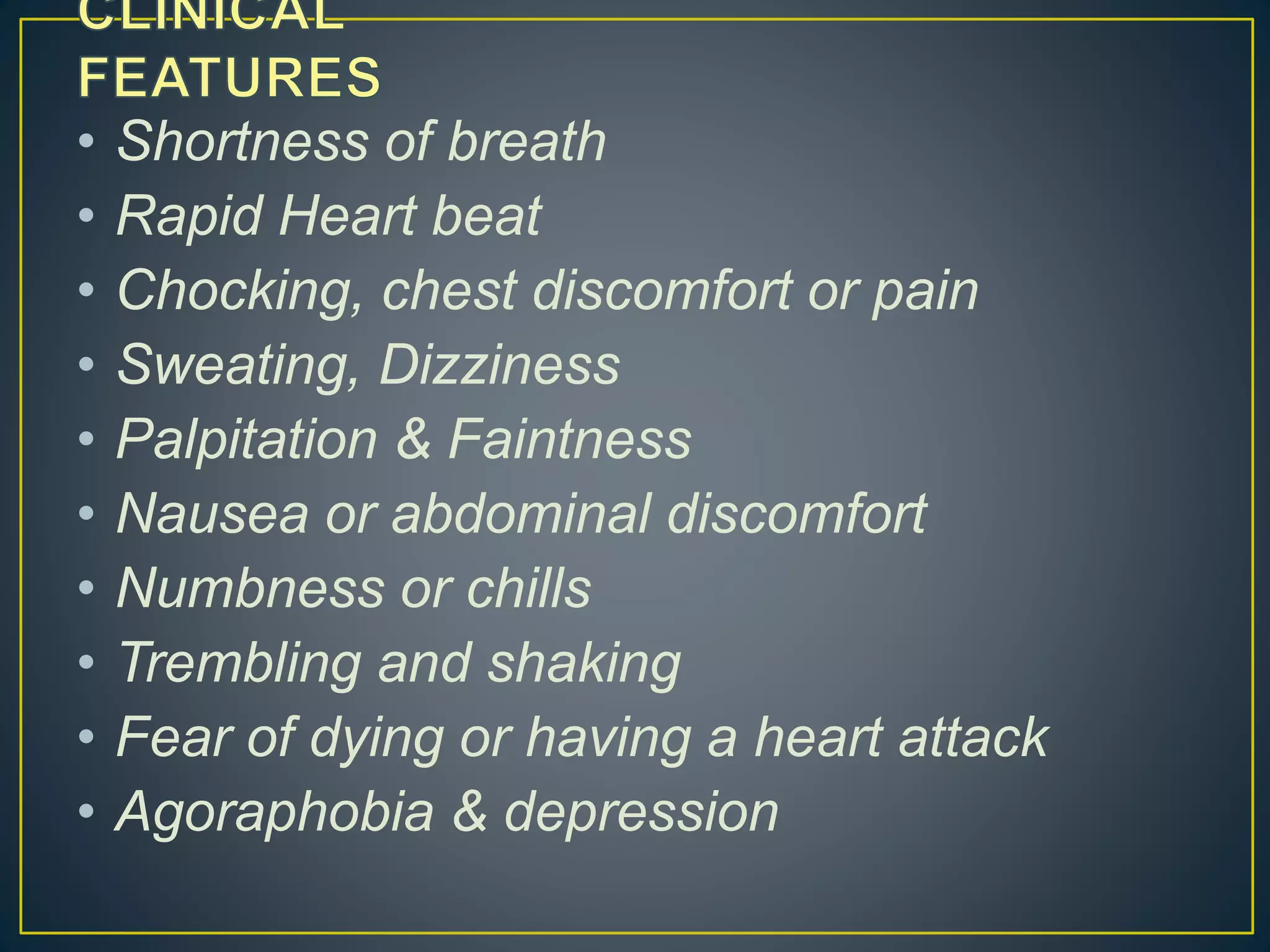 Panic anxiety disorder | PPTX